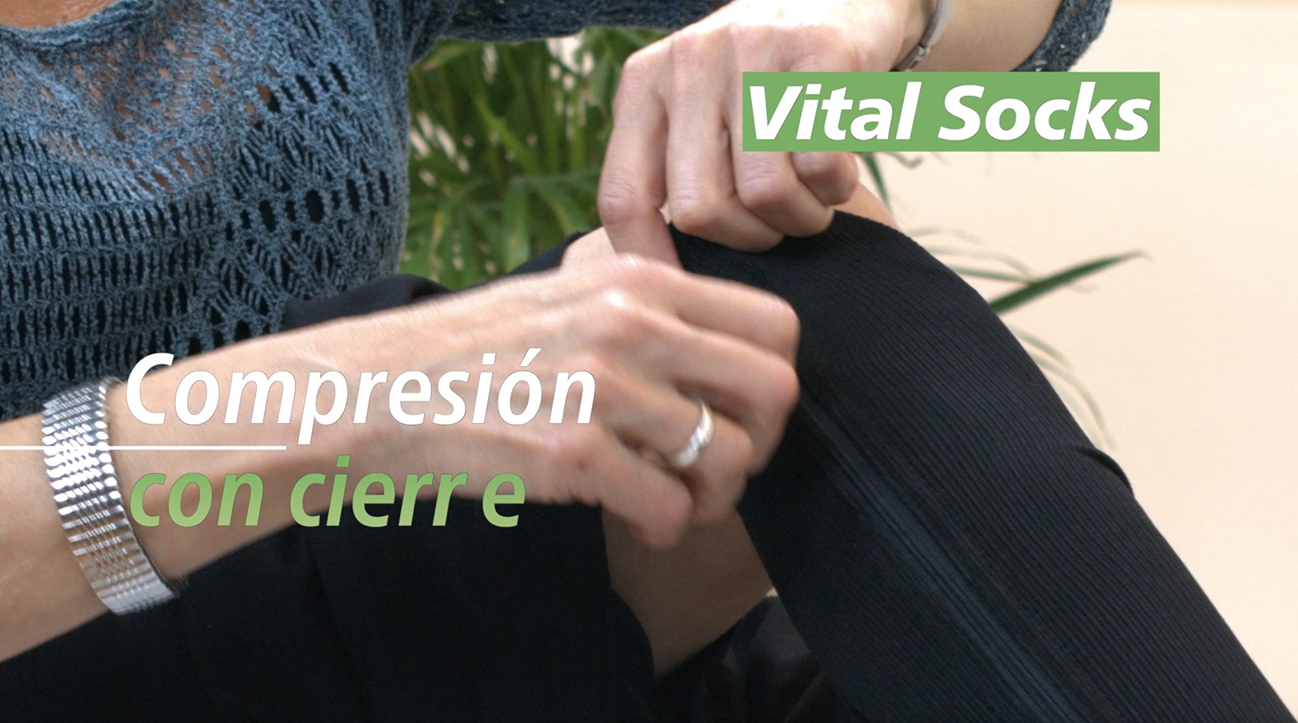 VITAL SOCKS (3 Pairs) for Compression and Circulation with Zipper. Medias de Compresion y Circulacion (2 Beige + 1 Black) Original 100%