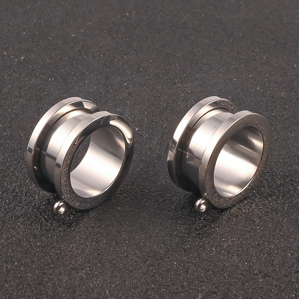 Vankula DIY Ear Tunnels Hanger Pendant Stainless Steel Plugs Gauges Stretcher 2g 0g Body Piercing Jewelry