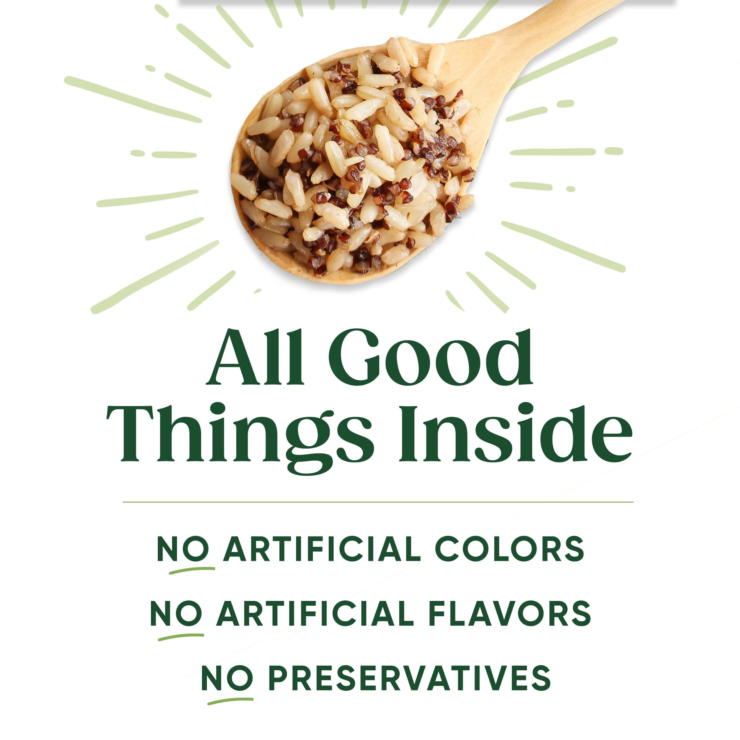 SEEDS OF CHANGE Organic Quinoa & Brown Rice with Garlic, Microwaveable Ready to Heat, 8.5 Ounce (Pack of 12)