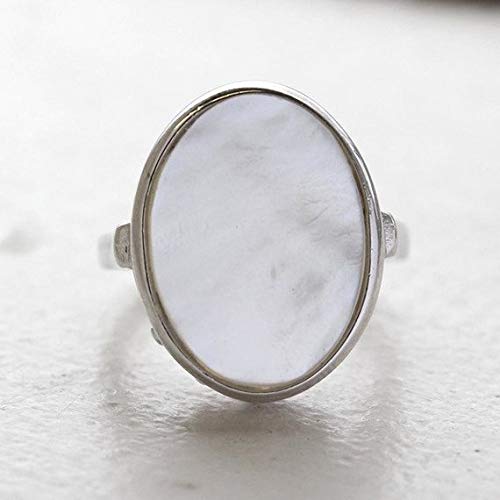 Providence Vintage Jewelry Mother of Pearl 18k White Gold Plated Ring