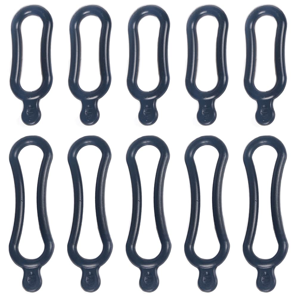 SWENSENLin 10 Pcs Bicycle Silicone Band Bike Mount Silicone Strap for Flashlights Cell Phones Speaker Lights Holder Bicycle Handlebar