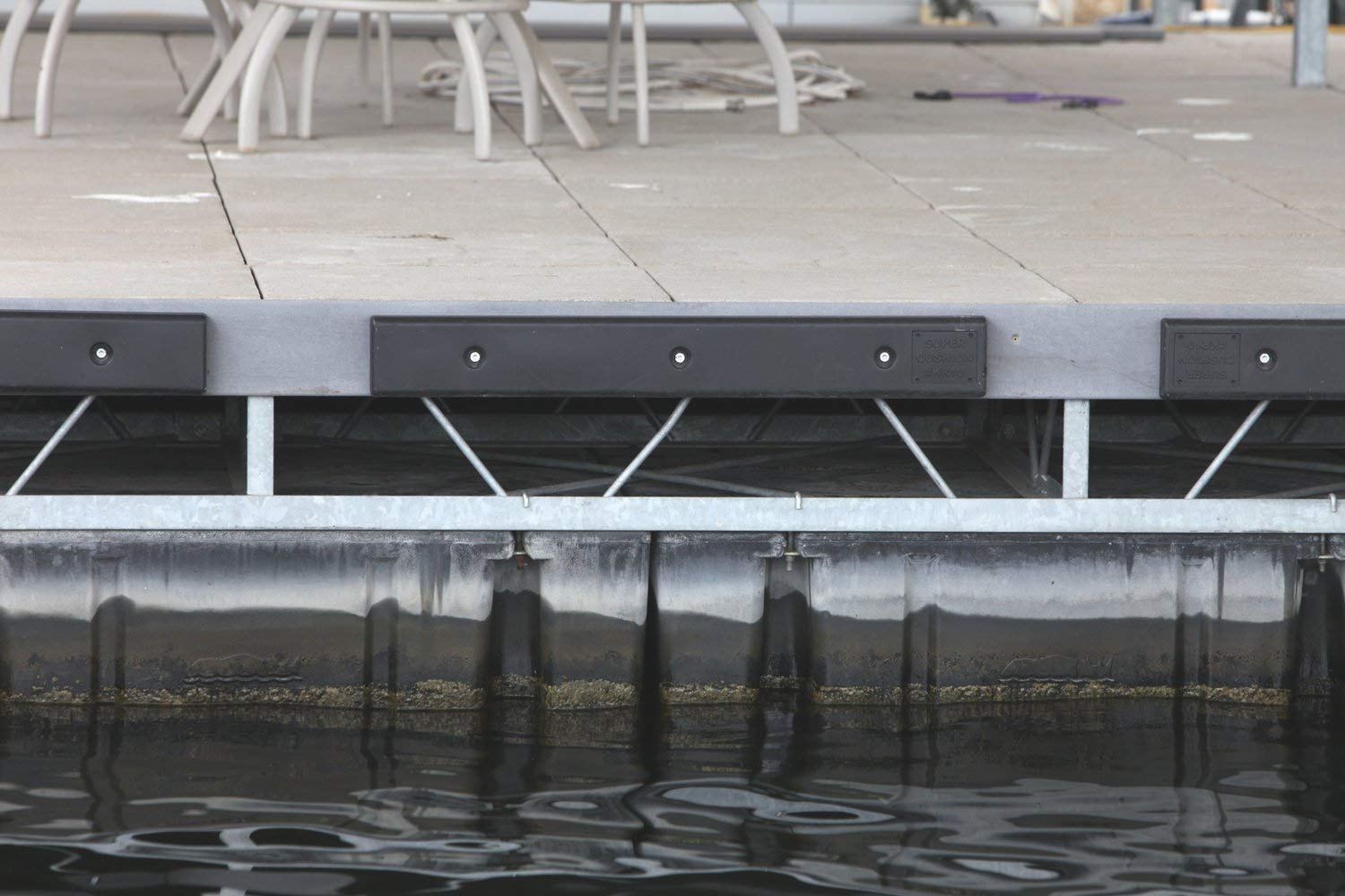 RITE-HITE K & R Manufacturing 3' Flat Vertical Boat Dock Bumper - Comes in Black or White (Black)