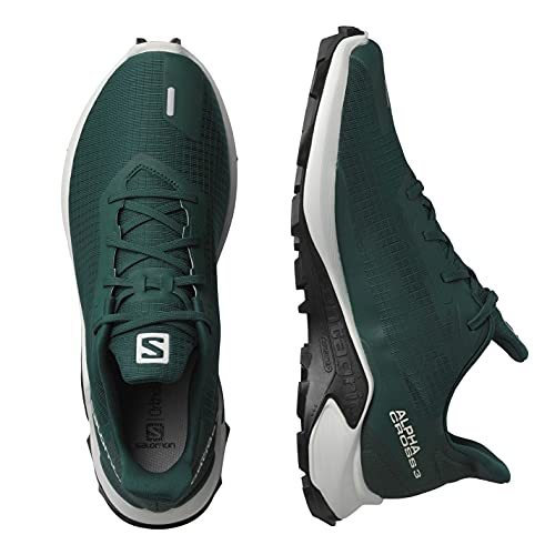 Salomon ALPHACROSS 3 Trail Running Shoes for Men, Ponderosa Pine/Lunar Rock/Black, 12