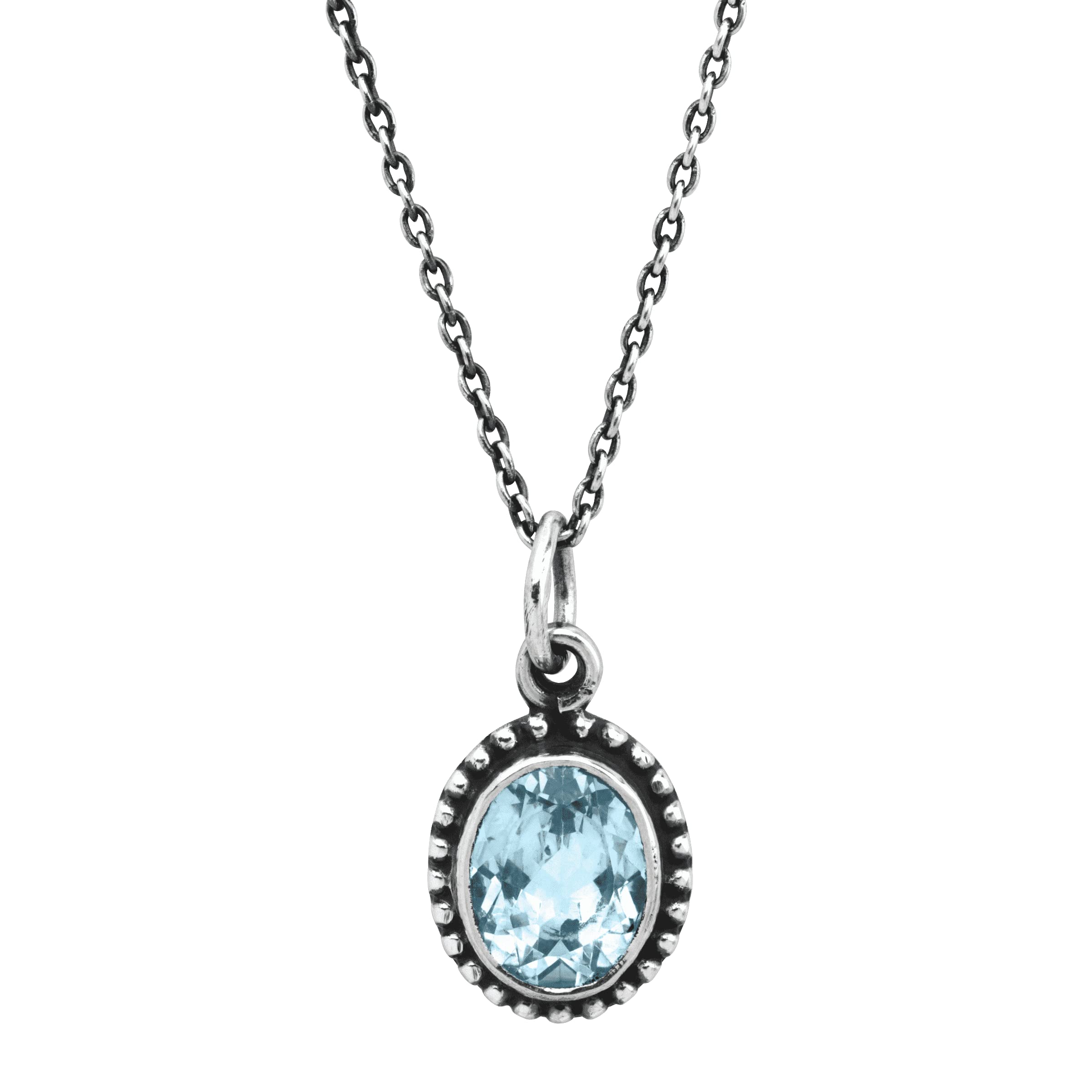 Silpada 'Sandbar' Topaz Pendant Necklace in Sterling Silver, 16" + 2"