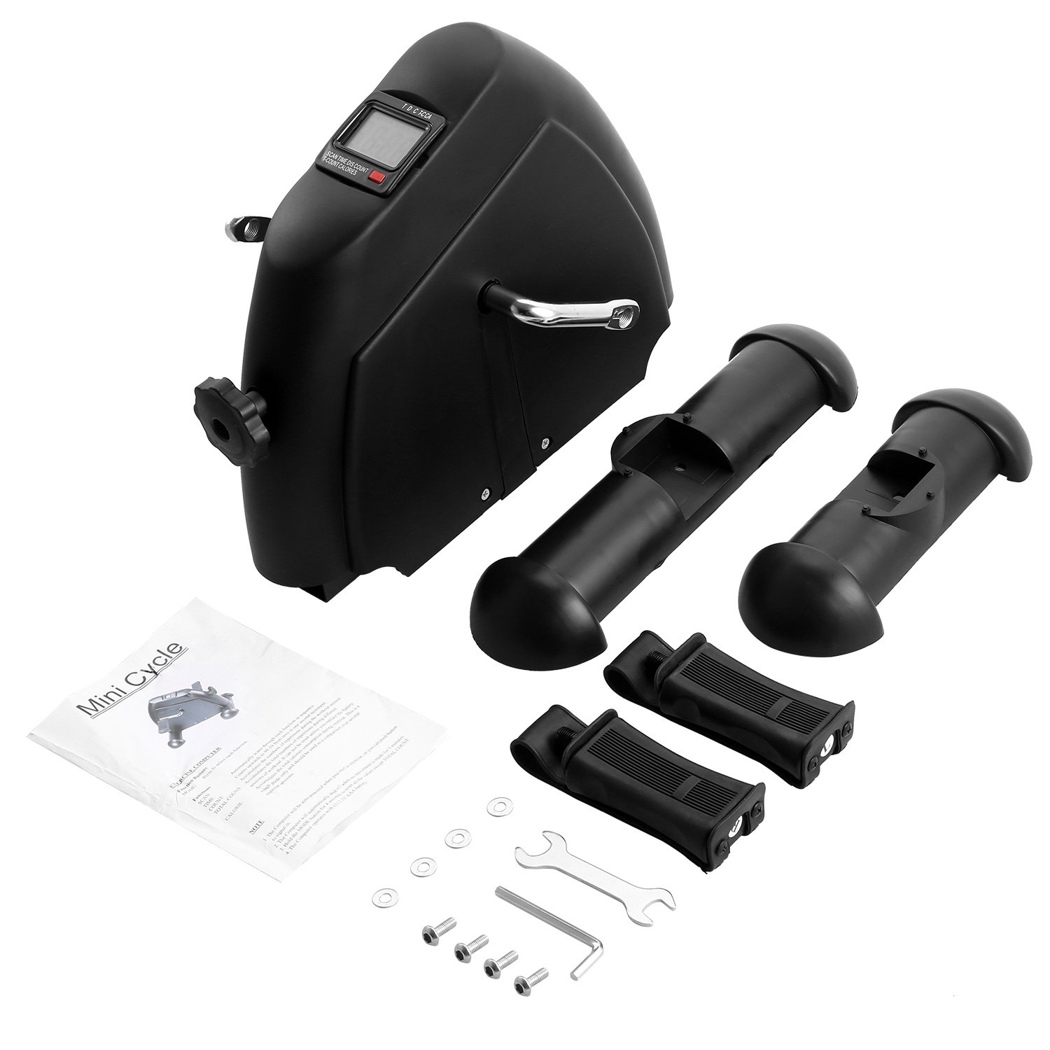 Portable Exercise Bike Pedals Stable Mini Floor Foot Pedal - Durable Leg and Arm Recovery Medical Exerciser (Pedal)