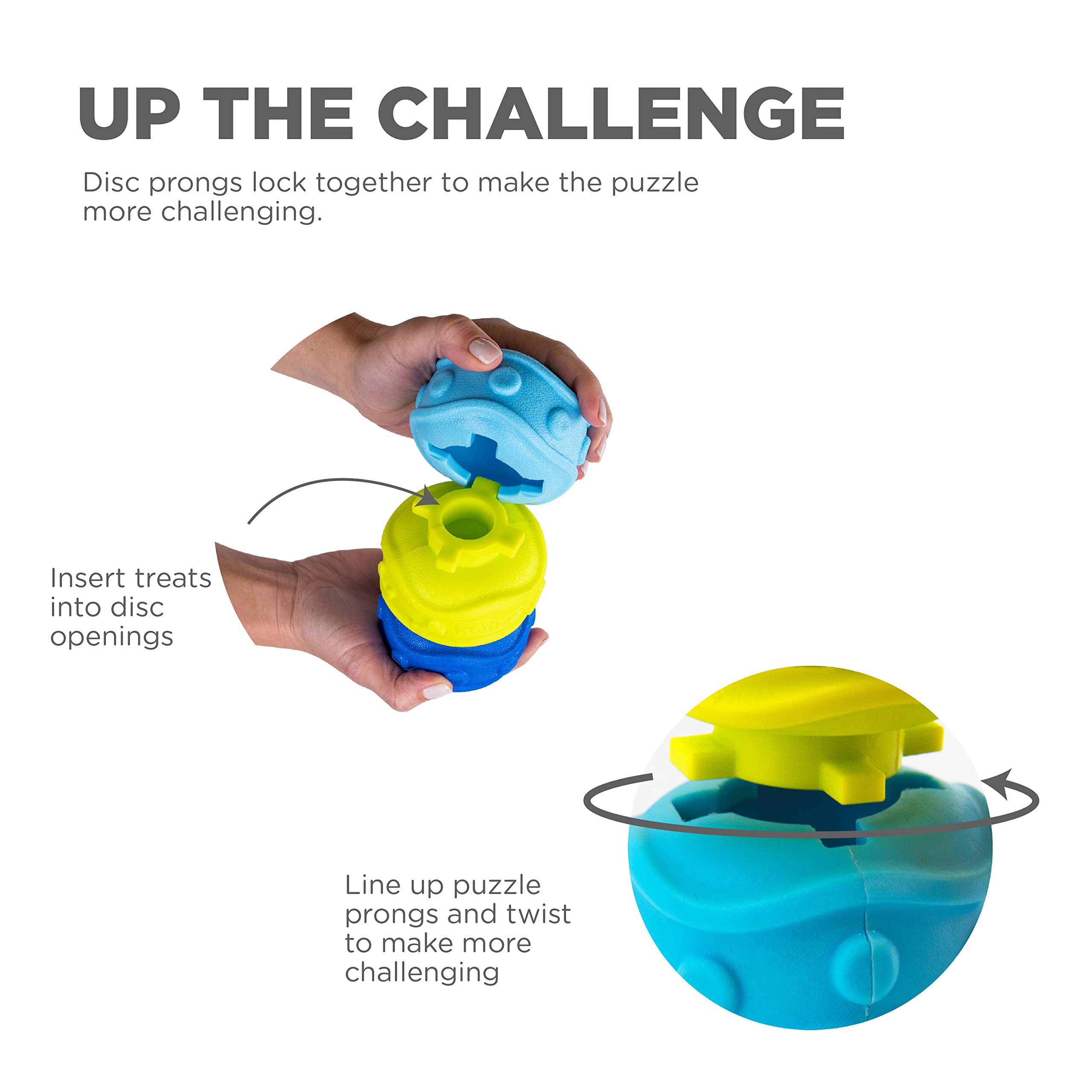 Outward Hound Treat Locking Discs Dog Treat Dispenser Puzzle Toy