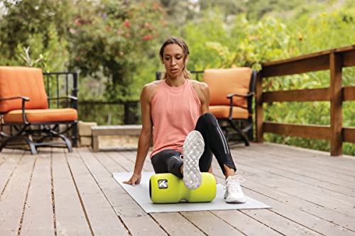 Trigger Point Performance TriggerPoint Channel Foam Roller for Exercise, Deep Tissue Massage and Muscle Recovery (13-Inch), Green