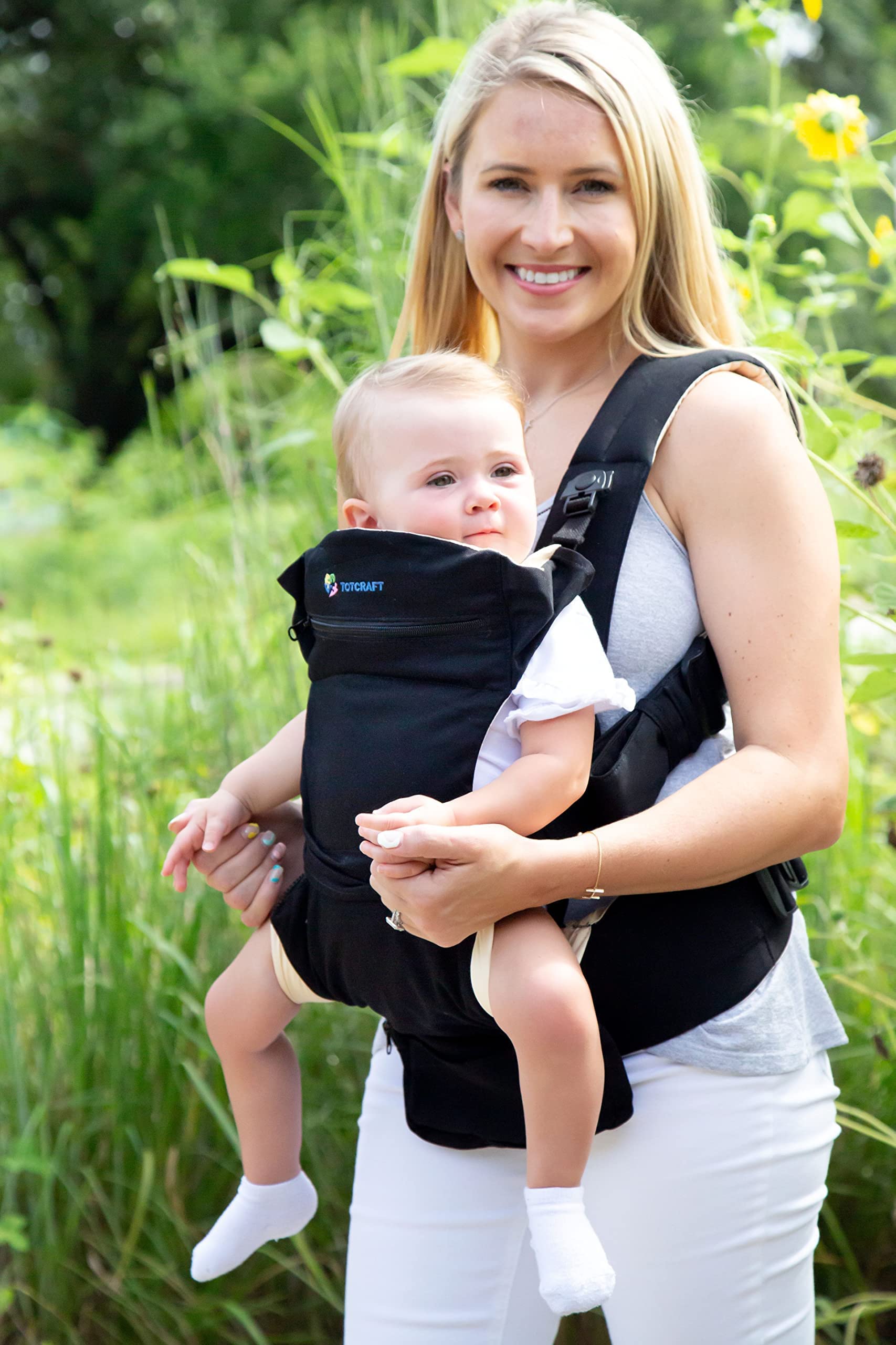 Organic Baby Carrier Newborn to ToddlerâInfant&Child Carrier with Lumbar Support