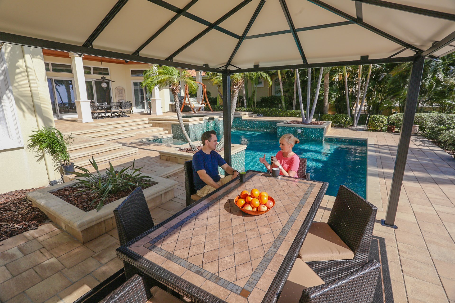 Paragon Outdoor 11' x 13' Durham Hard Top Gazebo, Heavy-Duty Black Aluminum Backyard Structure, Durable and Rust-Free, Anchoring System Included, Blocks Harsh Sunlight, Perfect for Every Season