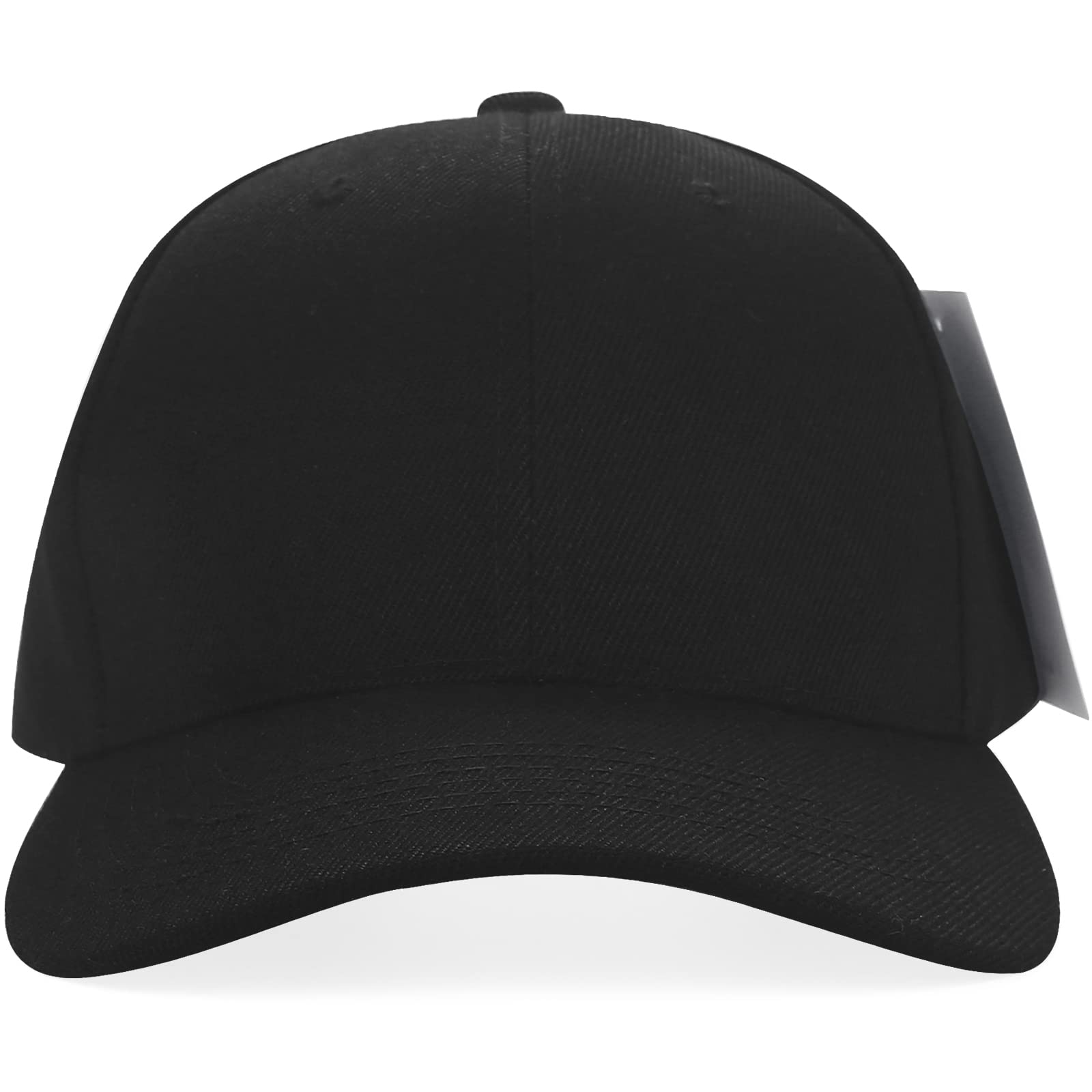 Women's Baseball Caps Trendy Unisex Hat Men's Sun Hat Fashionable Tweed Fabric Summer Winter Adjustable Size Trucker Hats(Black 01