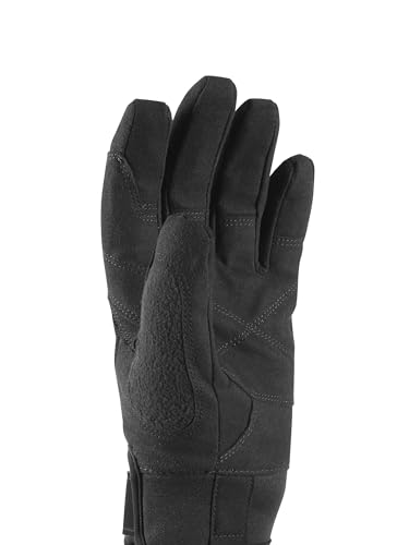 SEALSKINZ Unisex Waterproof All Weather Glove, Black, Large