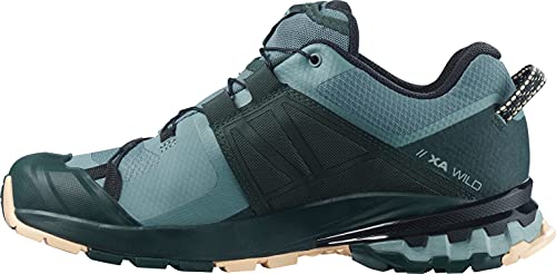 Salomon XAILD Trail Running Shoes for Women, Trooper/Green Gables/Almond Cream, 9.5