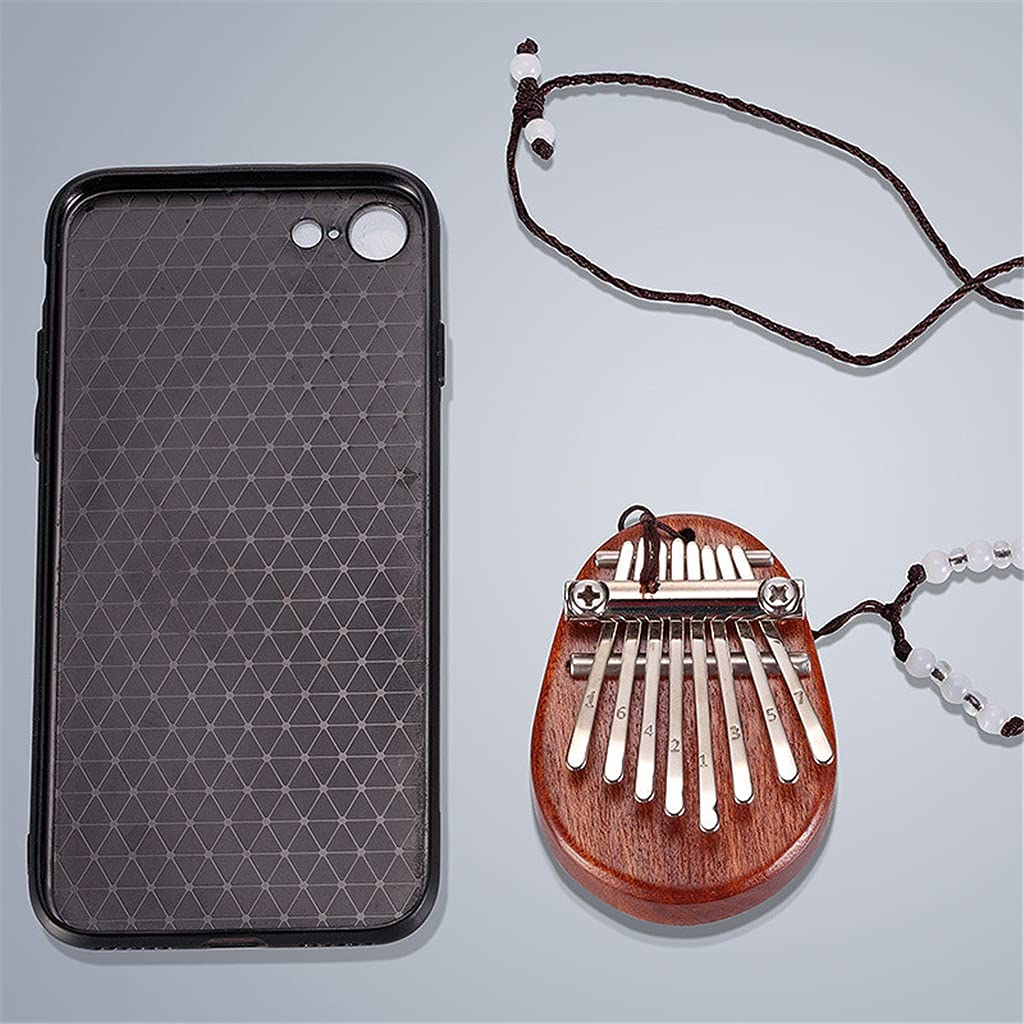 WSJIE 8 Key Mini Exquisite Finger Thumb Piano Musical Good Accessory Pendant Gift