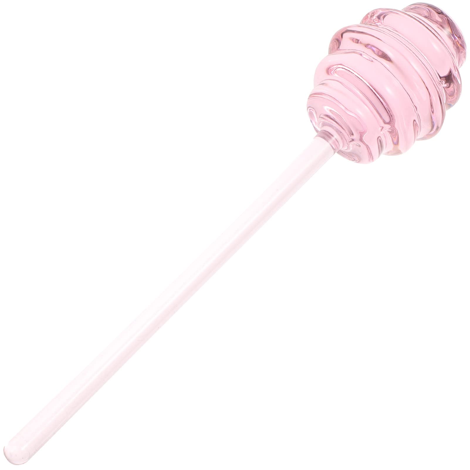 SHERCHPRY Glass Pot Honey Stirring Stick Glass Honey Dipper Honey Stir Stick Honey Server Spoon Jam Dipper Syrup Stirrer Honey Dispenser Honey Pot