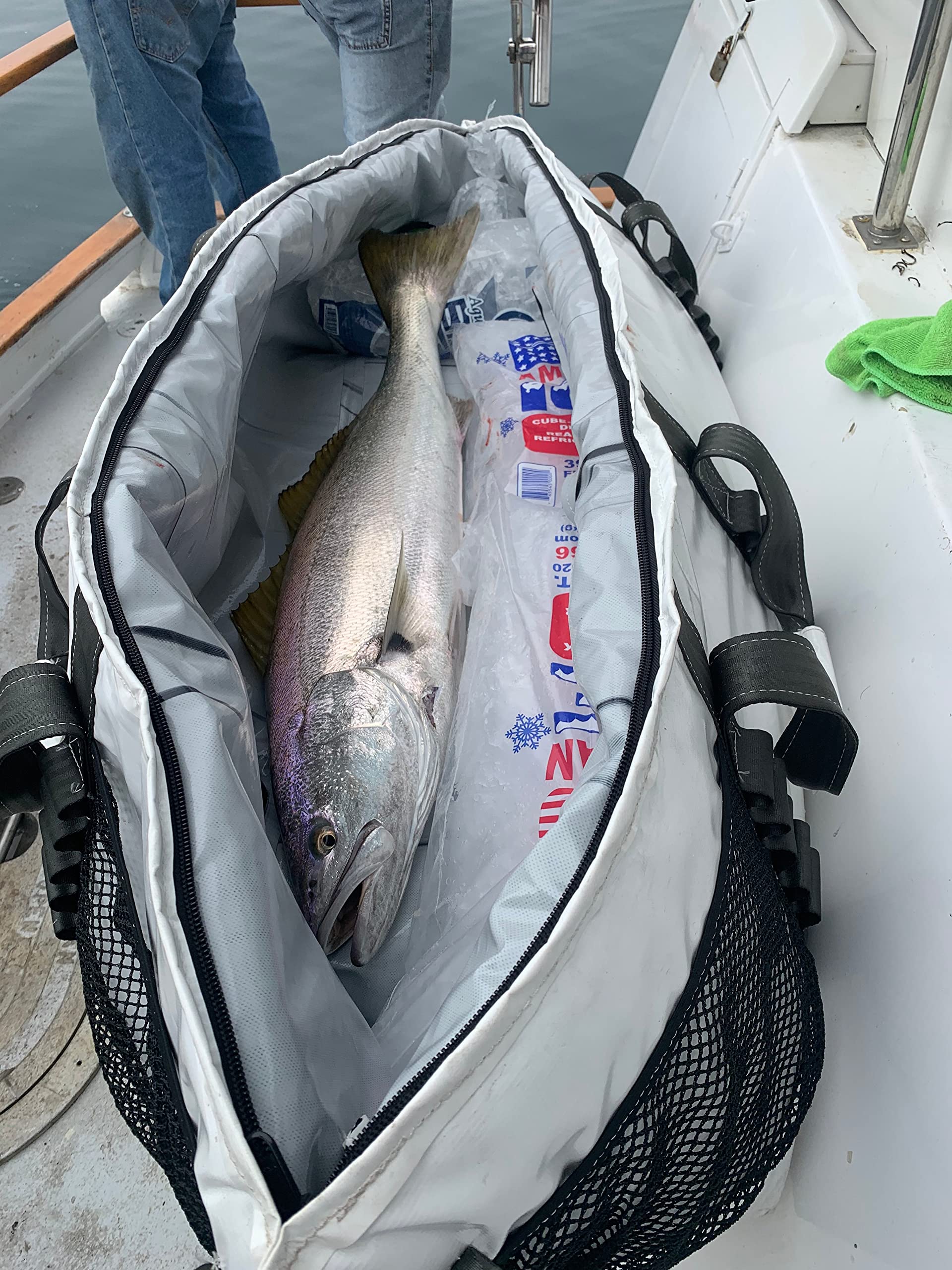 Opah Fathom Fish Kill Bags-Leakproof Insulated Cooler (Fathom 6 King Insulated Cooler Bag, King Mackerel 70" L x 20" W x 18" H)
