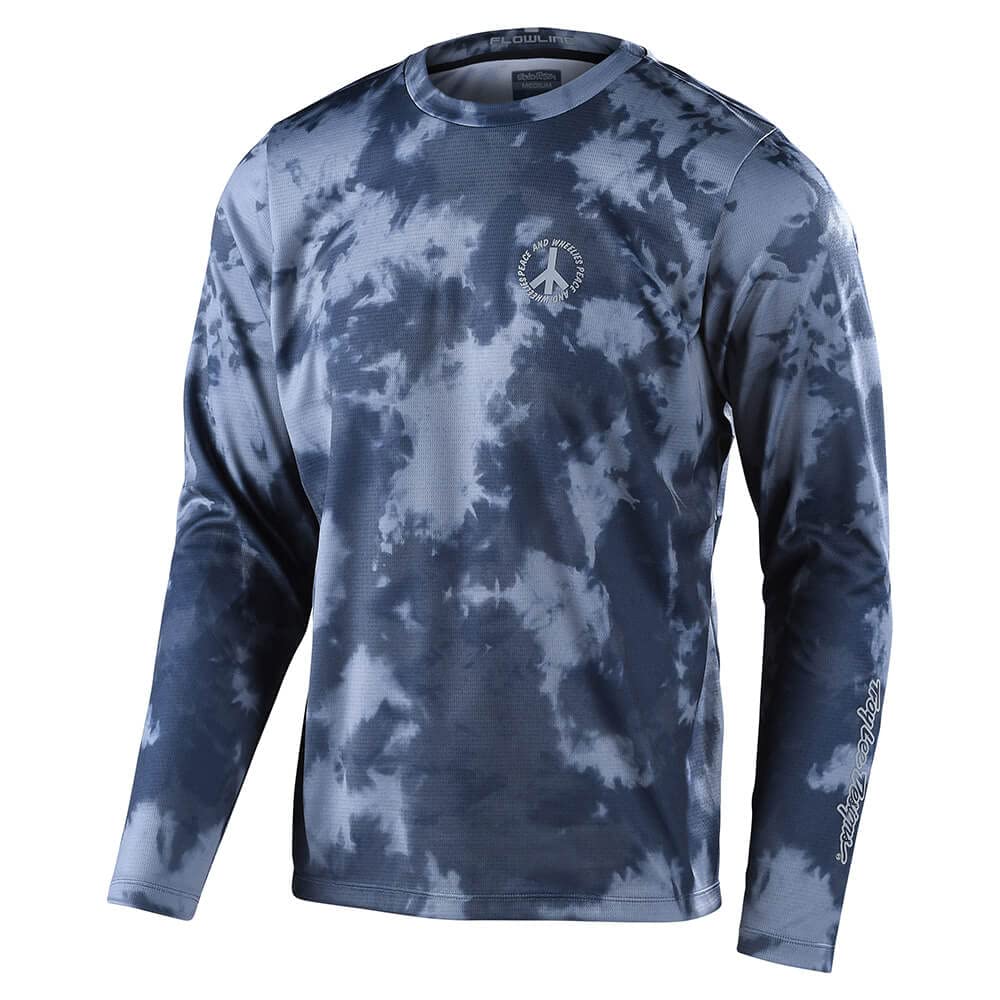 Troy Lee Designs Cycling MTB Bicycle Mountain Bike Jersey Shirt for Men, Flowline LS (Charcoal, 2X)