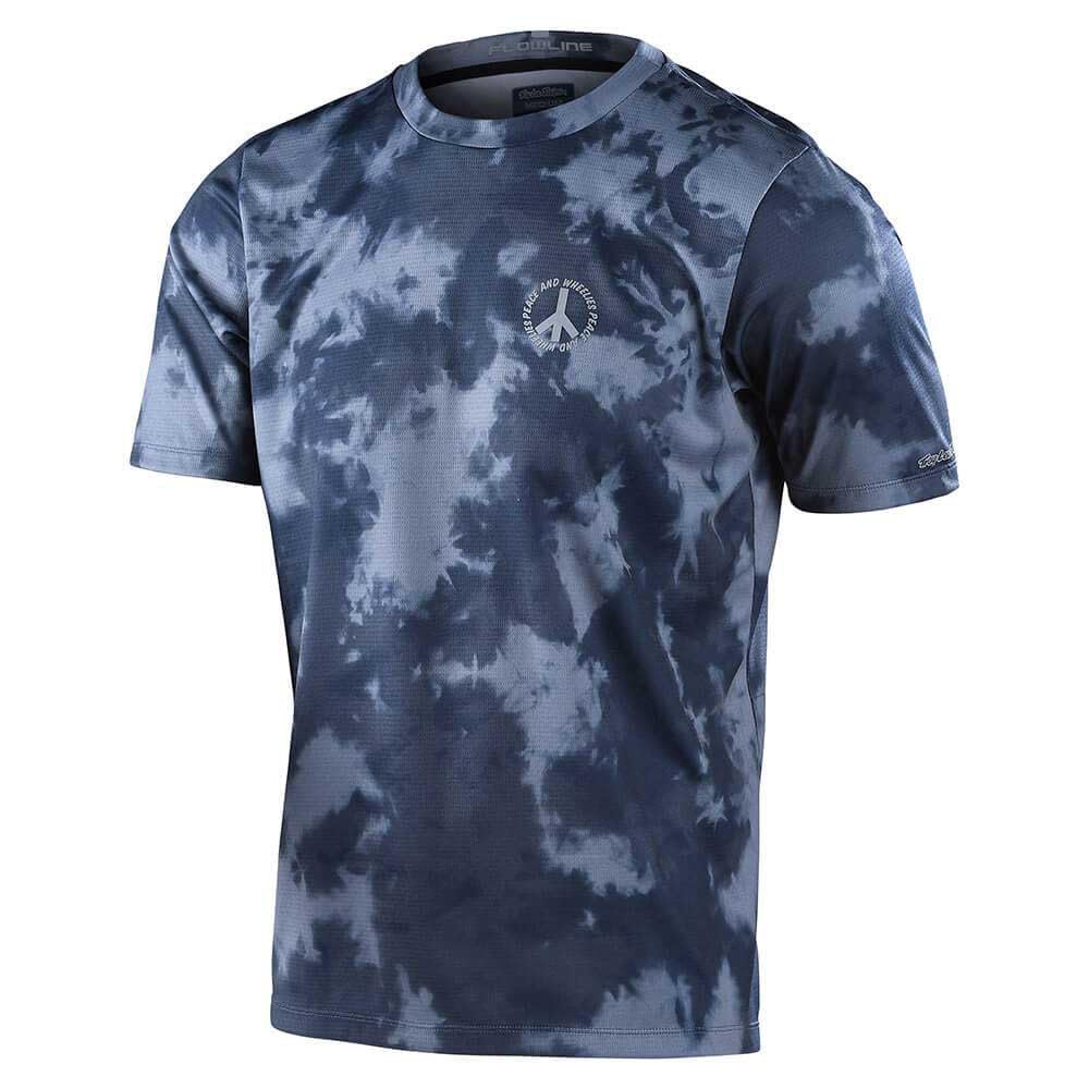 Troy Lee Designs Cycling MTB Bicycle Mountain Bike Jersey Shirt for Men, Flowline SS Plot (Charcoal, Large)