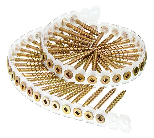 Senco 08F175Y Duraspin# 8 by 1-3/4" Flooring to Wood Collated Screw (1, 000per Box)
