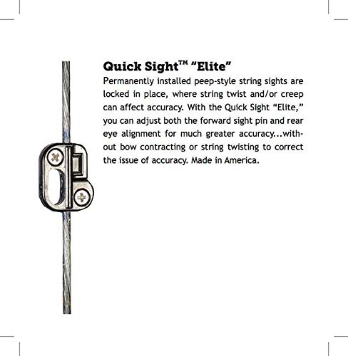 Quick Sight Elite - A Revolutionary Peep Sight for Compound Bows That Allows for Quick and Easy Adjustments in the Home and in the Field