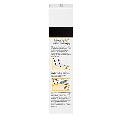 Neutrogena Age Shield Face Lotion Sunscreen with Broad Spectrum SPF 110, Oil-Free & Non-Comedogenic Moisturizing Sunscreen to Prevent Signs of Aging, 3 fl. oz