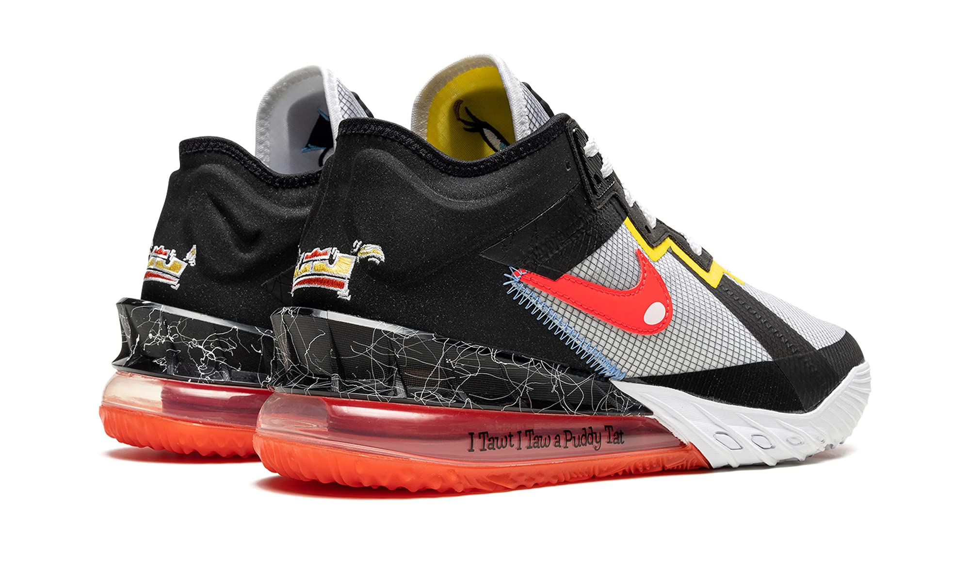 Nike mens Lebron 18 Low Space Jame New Legacy Basketball Sylvester Tweety Bird Limited Edition, Grey, 9