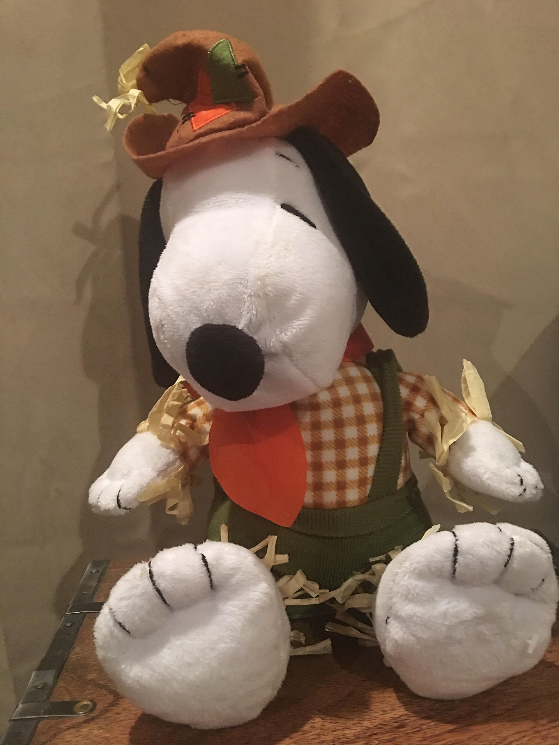 Peanuts Harvest Scarecrow Farmer Plush Musical Snoopy - 12 by Peanuts