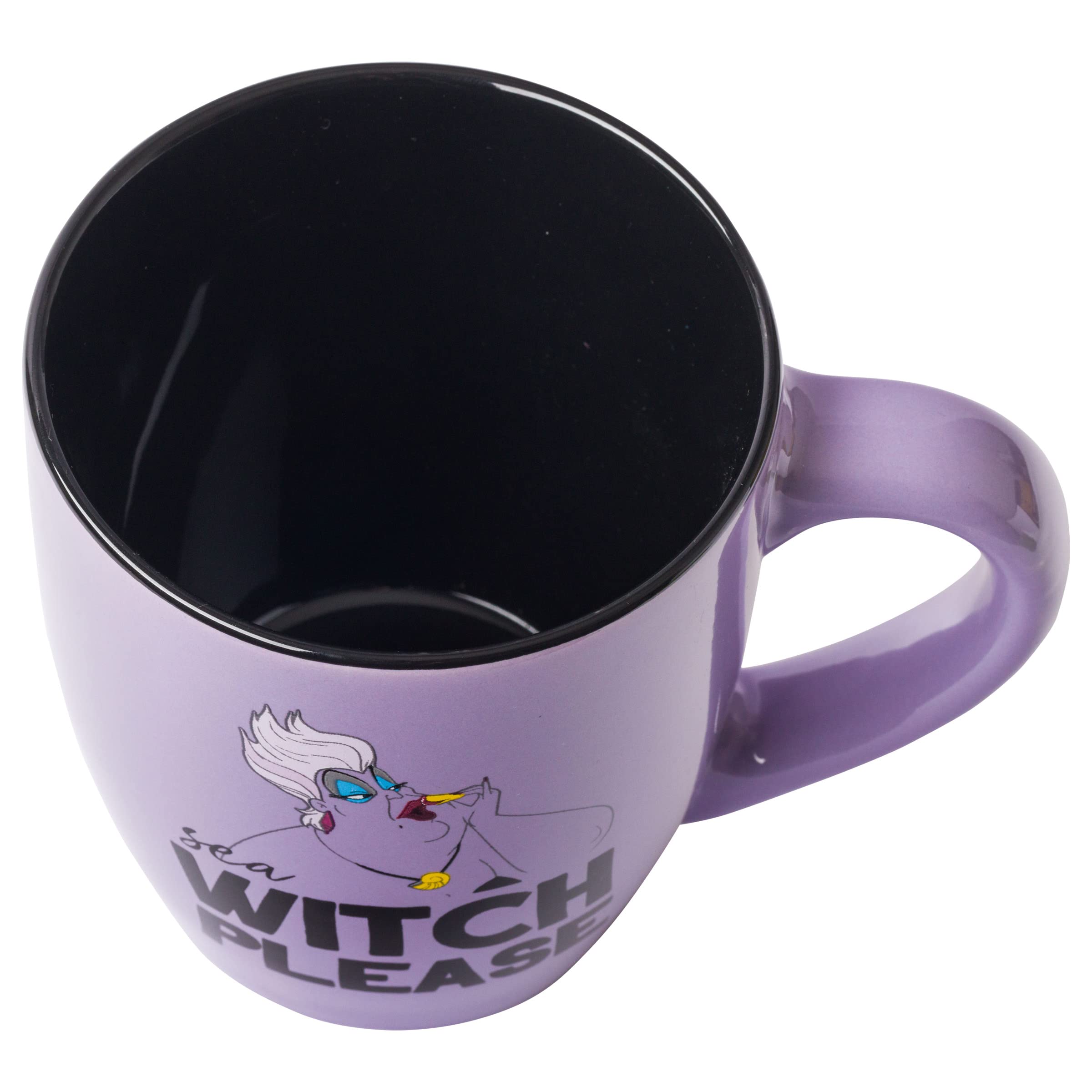 Silver Buffalo Disney Villains Ursula Sea Witch Please Jumbo Curved Ceramic Mug, 25 Ounces