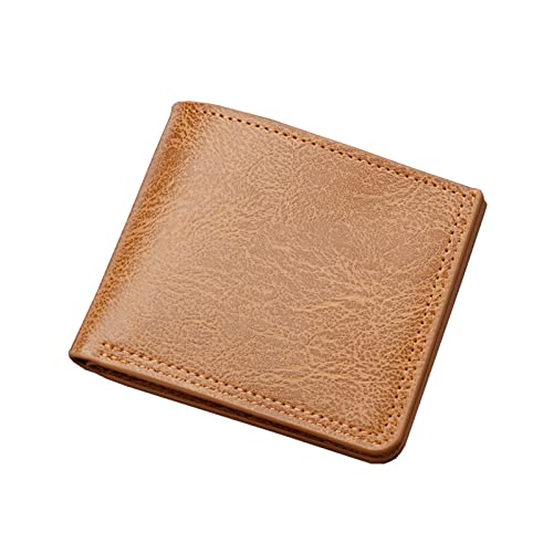 Wallet Envelope System Fashion ID Short Wallet Solid Color Men Open Purse Multiple Card Slots Clutch Bag Bee Wallet Leather