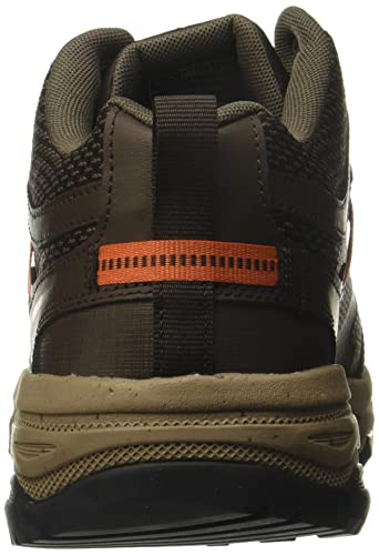 Skechers mens Gorun Altitude - Trail Running Walking Hiking Shoe With Air Cooled Foam Sneaker, Brown/Orange, 11 US