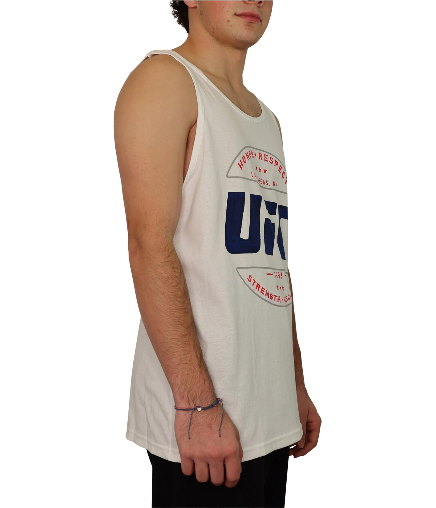 Reebok Mens Las Vegas, NV 1993 Tank Top, White, X-Large