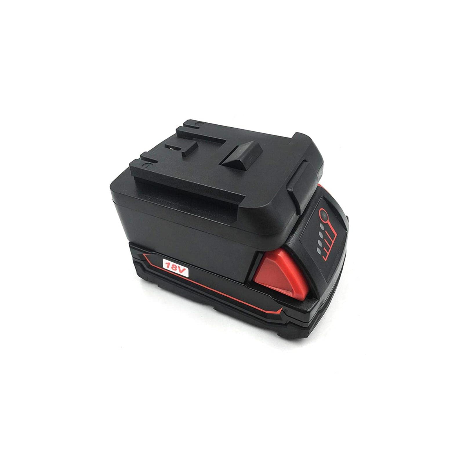 Power Tool Adapter,ABS+PC Power Tool Adapter for Milwaukee 18V Li-Ion Battery Convert to for Bosch with Charging,Supports Charging of Power Tool Batteries