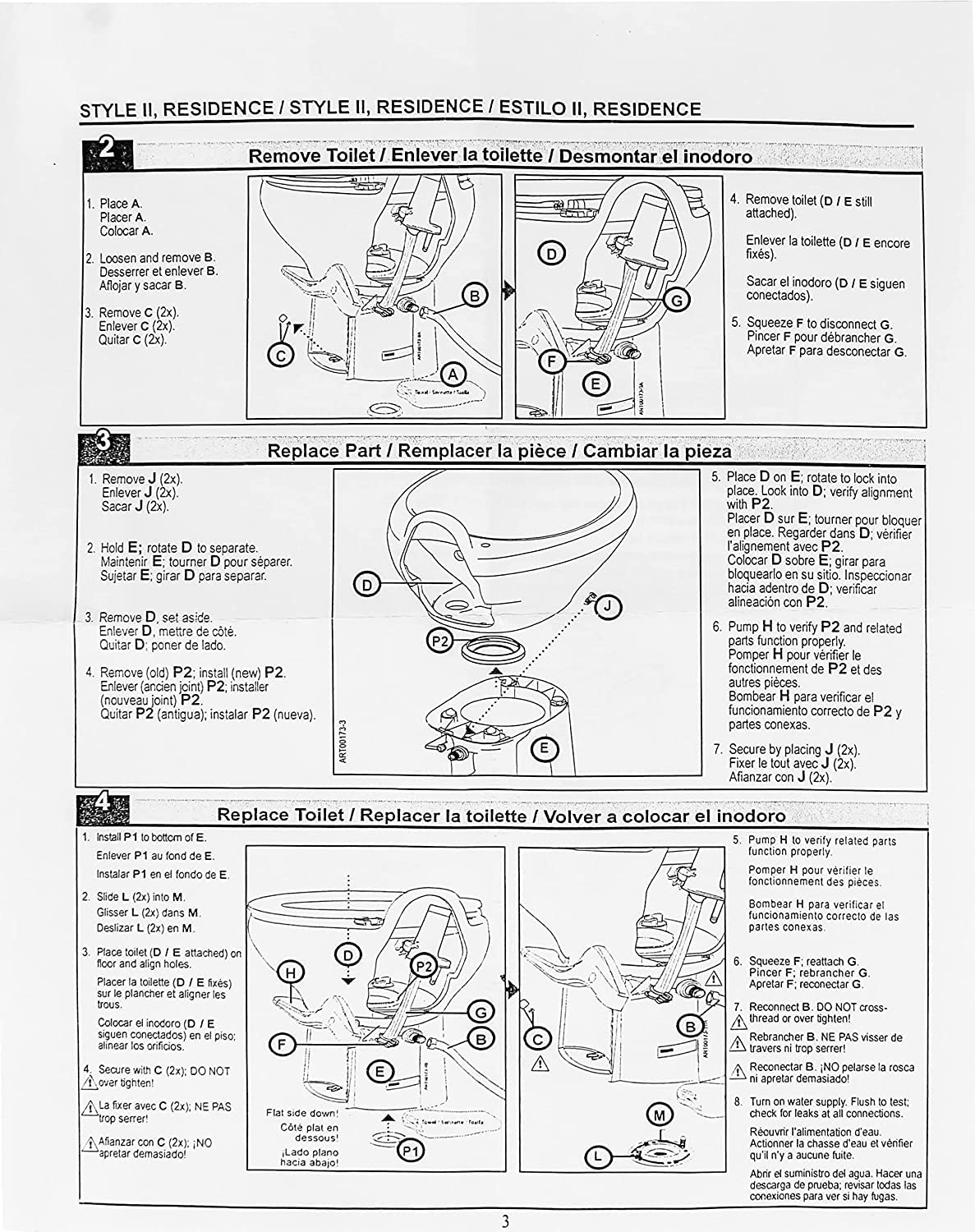 Usamate 34120 Waste Ball Seal Replacement for Style II & Style Plus Toilets Replace for Thetford, Include a Waste Ball Seal, a Base Gasket and Four Clear Plastic Gaskets