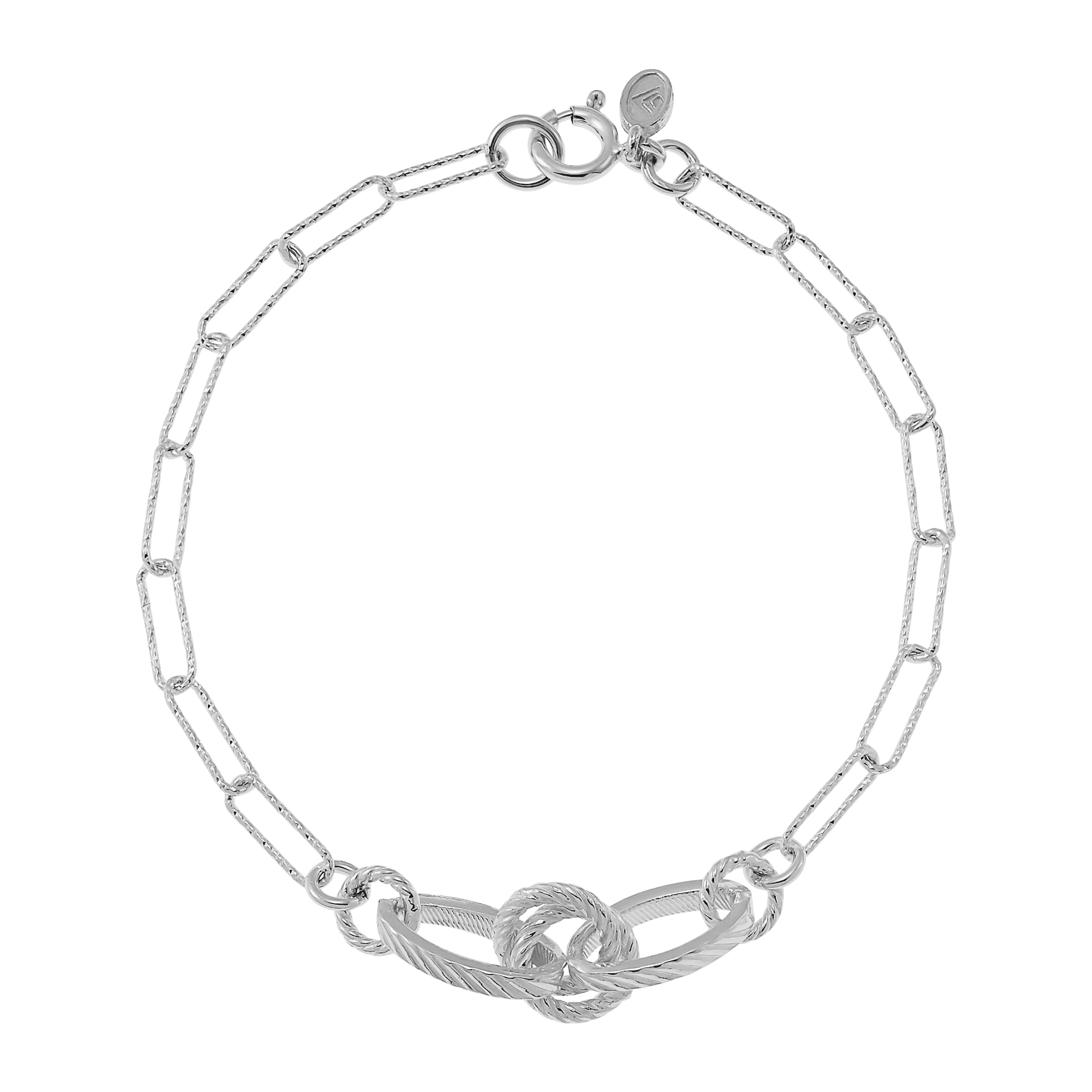 Silpada 'Together Forever' Chain Bracelet in Sterling Silver, 7.5"