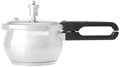 Vinod 1.5L Splendid Plus Handi Stainless Steel Pressure Cooker, 1.5-Liter