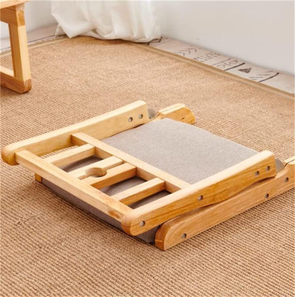 WYKDD Tatami Chair with Back Support Meditation Floor Seating for Living Room Balcony Foldable Portable Legless