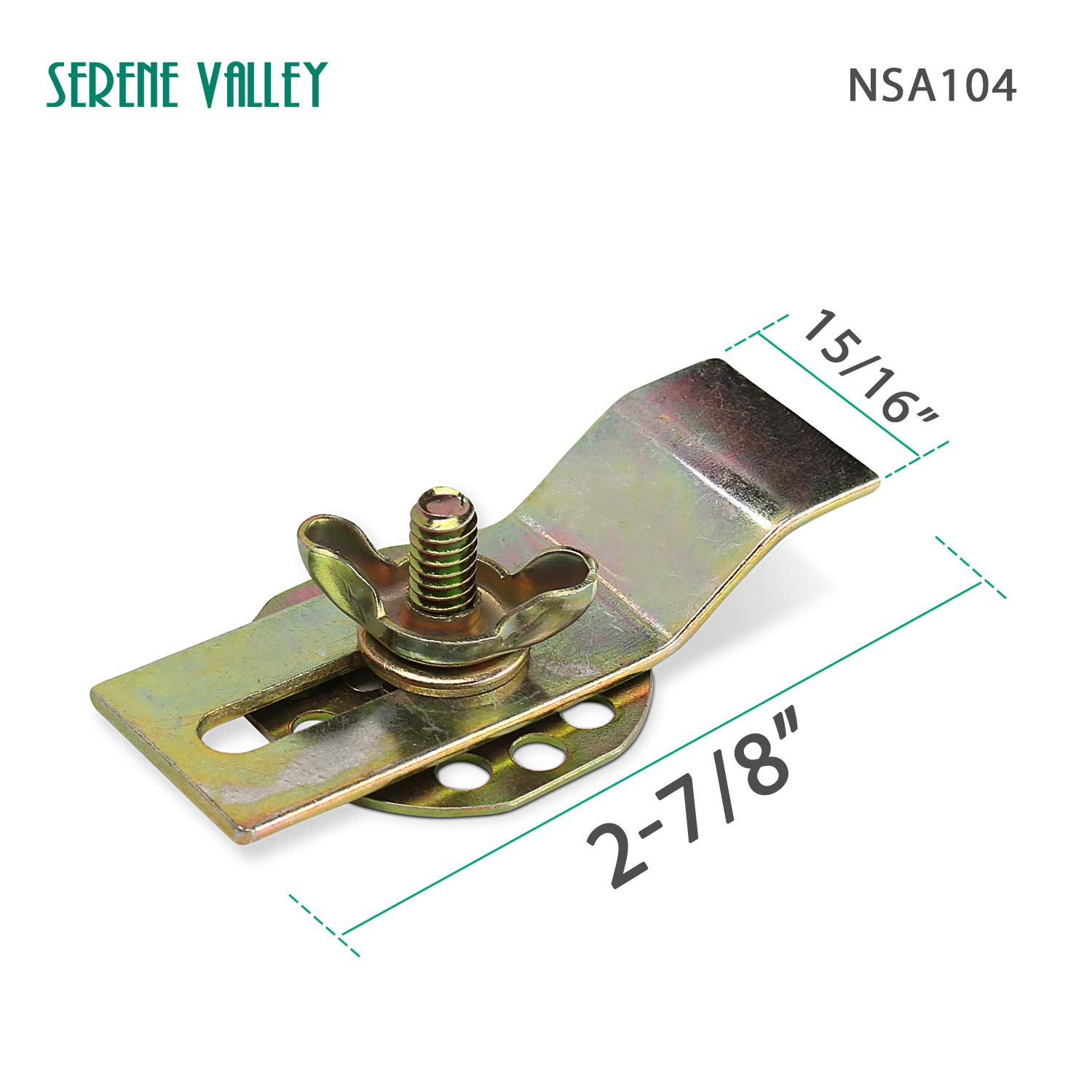 Serene Valley Undermount Sink Clips, Sink Brackets and Supports, Undermount Kitchen Sink Clips NSA104 - Heavy-Duty 10pcs Kit