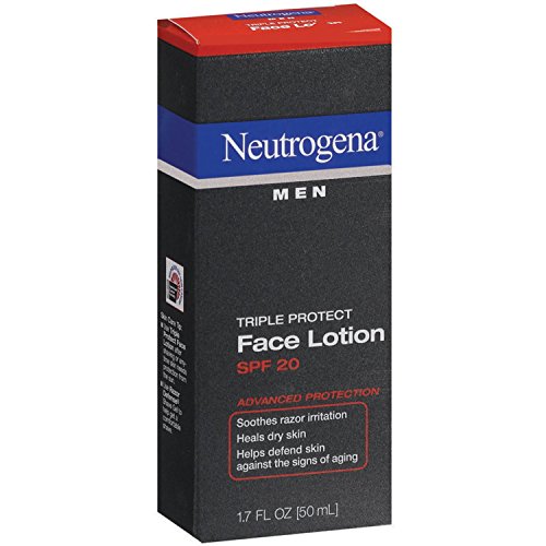 Neutrogena Men Triple Protect Face Lotion with Sunscreen SPF 20 1.70 oz (Pack of 3)