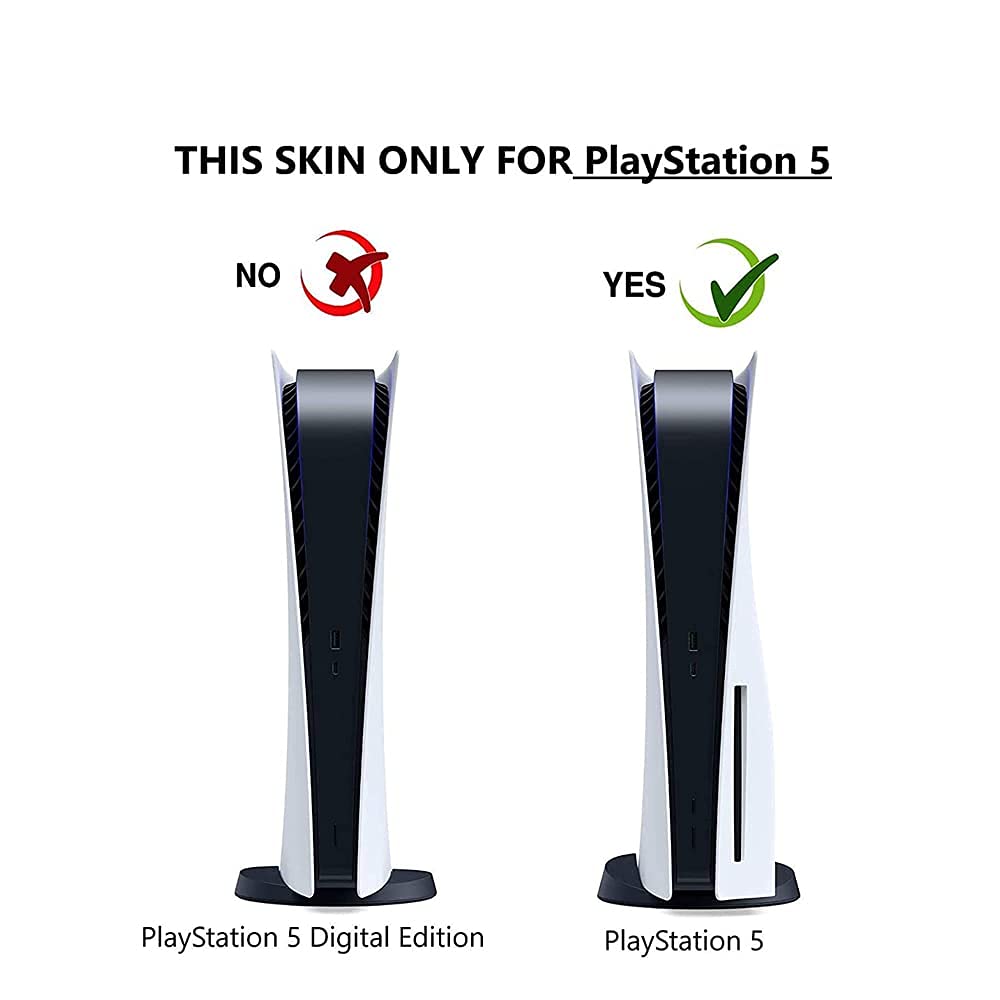 PS5 Skin for Console and Controller, Vinyl Sticker Decal Cover for Playstation 5, Whole Body Skin Protector Durable, Scratch Resistant, Compatible with Playstation 5 Disk Edition (Lost Astronauts)