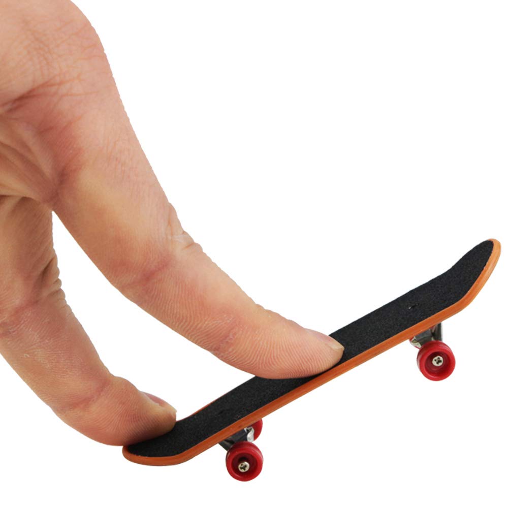 Oruuum Mini Finger Sports Skateboards/Bikes/Swing Boards, Mini Fingerboards Finger Mountain Bicycles with Endoluminal Metallic Stents Matte Surface (7 Packs)