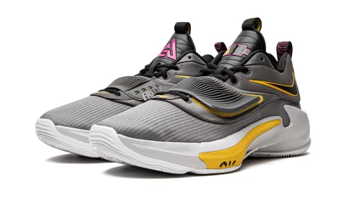 Nike mens Zoom Freak 3 Basketball Trainers Da0694 Shoes, Iron Grey/Black-vivid Sulfur, 8