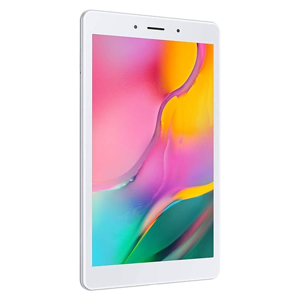 Samsung Galaxy Tab A 8.0" (2019, WiFi + Cellular) 32GB, 5100mAh Battery, 4G LTE Tablet GSM Unlocked SM-T295, International Model (32GB + US Cube, Silver)