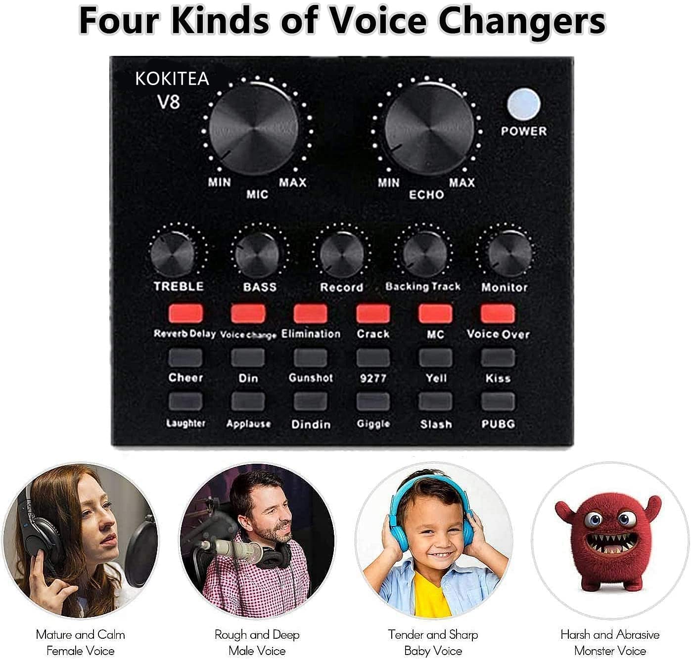SKYJUNS Podcast Equipment Bundle, BM-800 Podcast Microphone bundle with LIve Sound Card, XLR, Studio Microphone for Laptop Computer Vlog Live Streaming (V8- Gold)