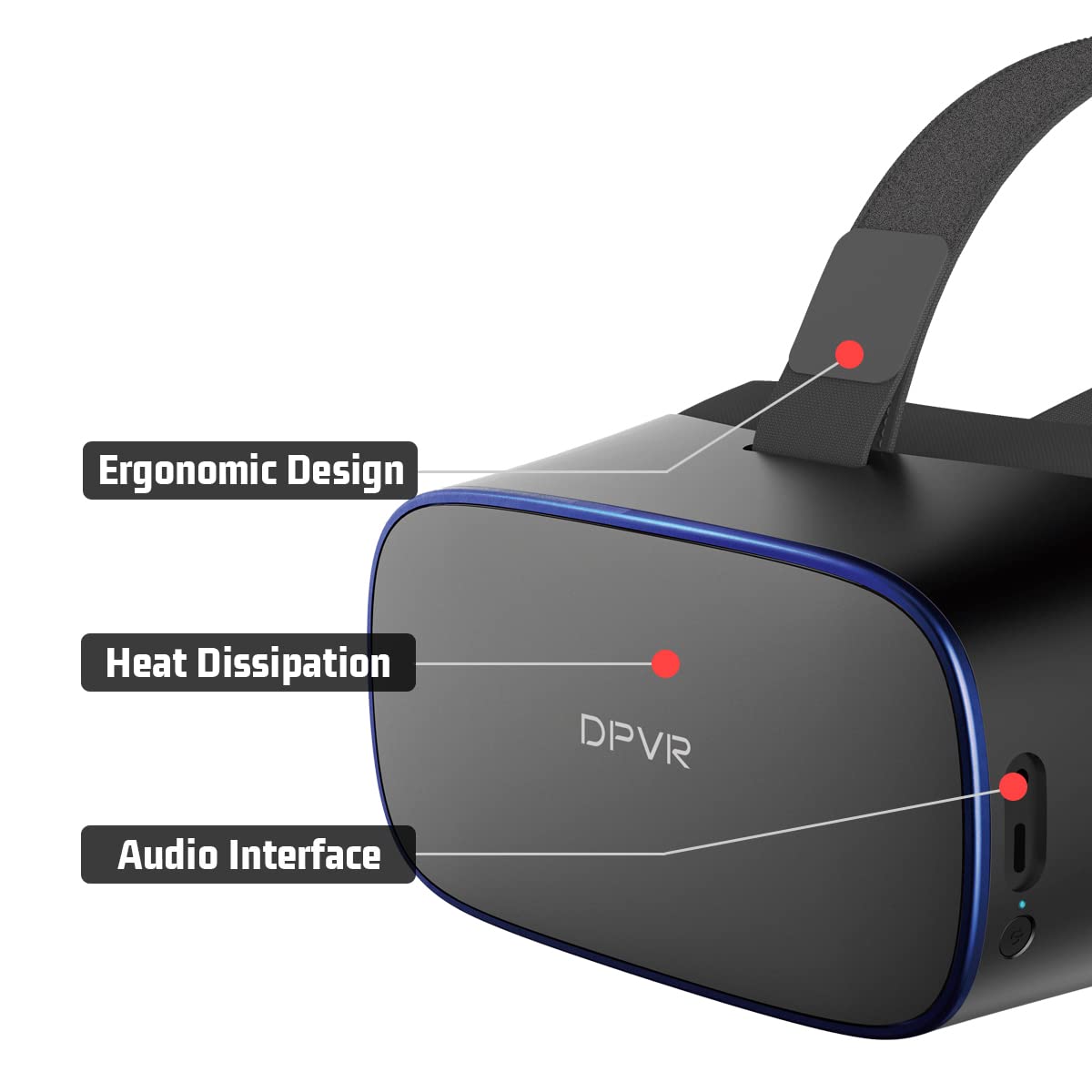 Standalone VR Headset All in One Virtual Reality DPVR P1 Ultra 4K Snapdragon 845 Chip