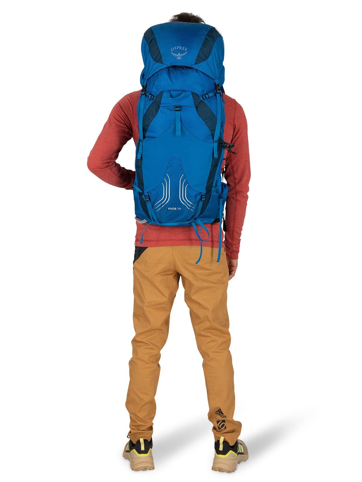 Osprey Exos 38L Men's Ultralight Backpacking Backpack, Blue Ribbon, L/XL