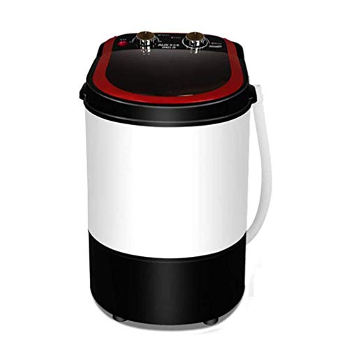 Rose Red Washing Machine,Electric Compact Laundry Machines Portable Durable Design Washer Energy Saving, Rotary Controller
