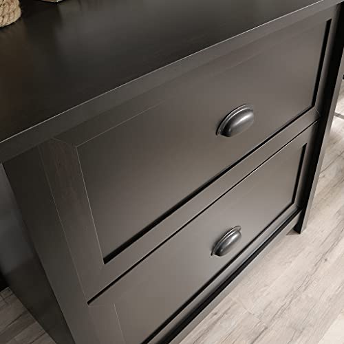 Sauder County Line Lateral File, L: 33.39" x W: 21.97" x H: 30.04", Estate Black Finish