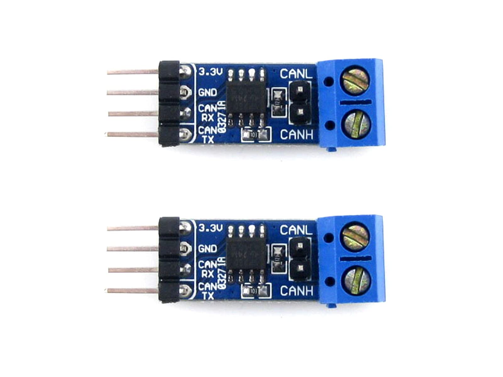Waveshare SN65HVD230 CAN Board Connecting MCUs to CAN Network Features ESD Protection Communication Evaluation Development Board 3.3V [2 PCS]