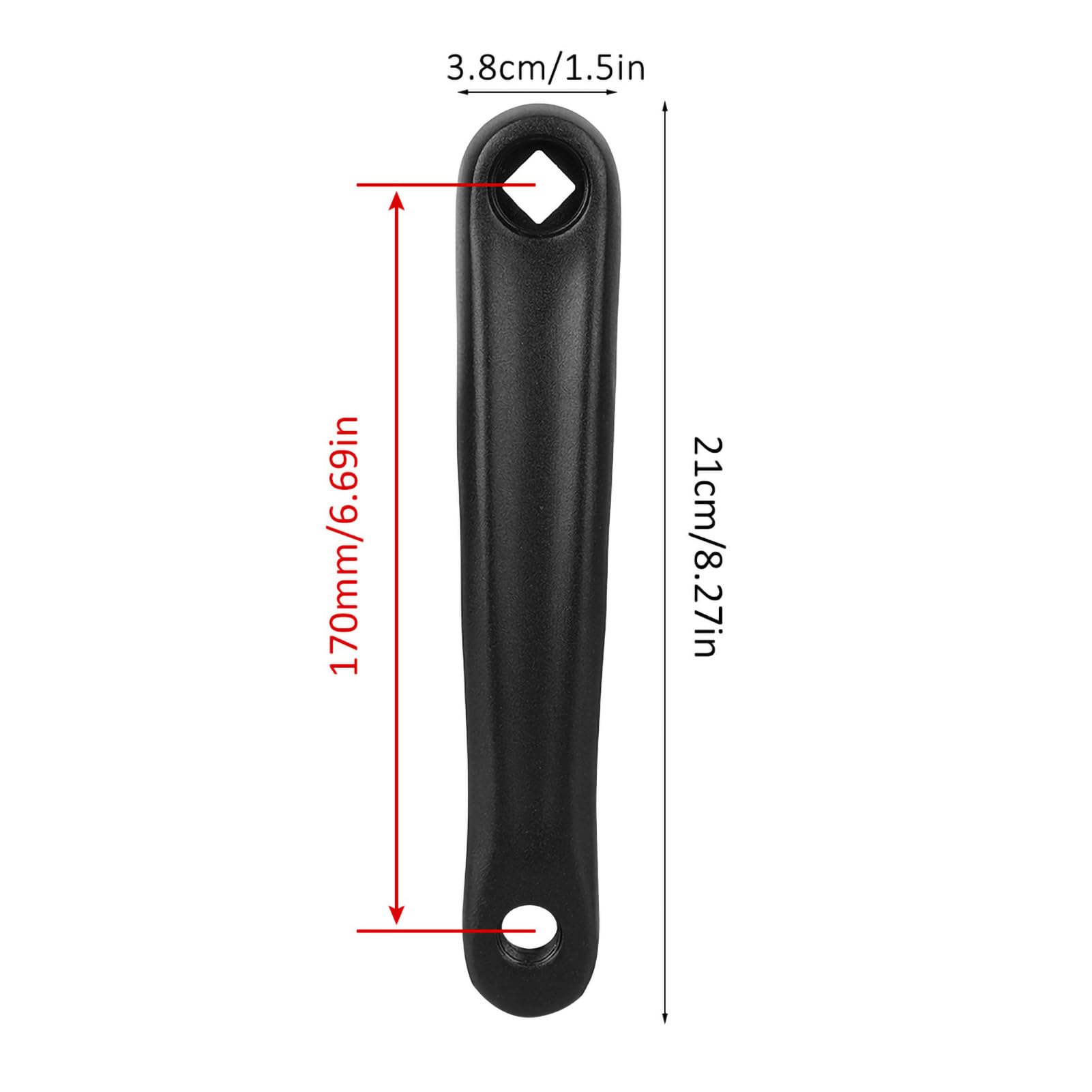 Watris Veiyi 2PCS Bike Crank Arm, Bicycle Crank Arm, Left Single Chain Crank Arm for Electric Bicycle, Folding Bicycle, Hybrid, Mountain Bicycle, Road Bike