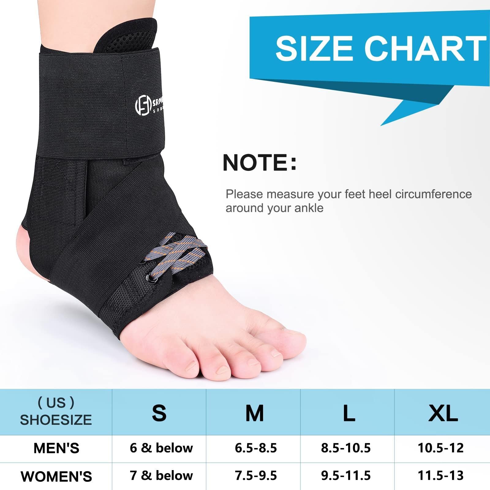 vercarnon Ankle braces [𝟮𝟬𝟮𝟮 𝙐𝙥𝙜𝙧𝙖𝙙𝙚] Lace Up ankle brace for Men & Women Ankle Stabilizer support for Basketball,Running, Volleyball, Injury Recovery, Achilles, Tendon