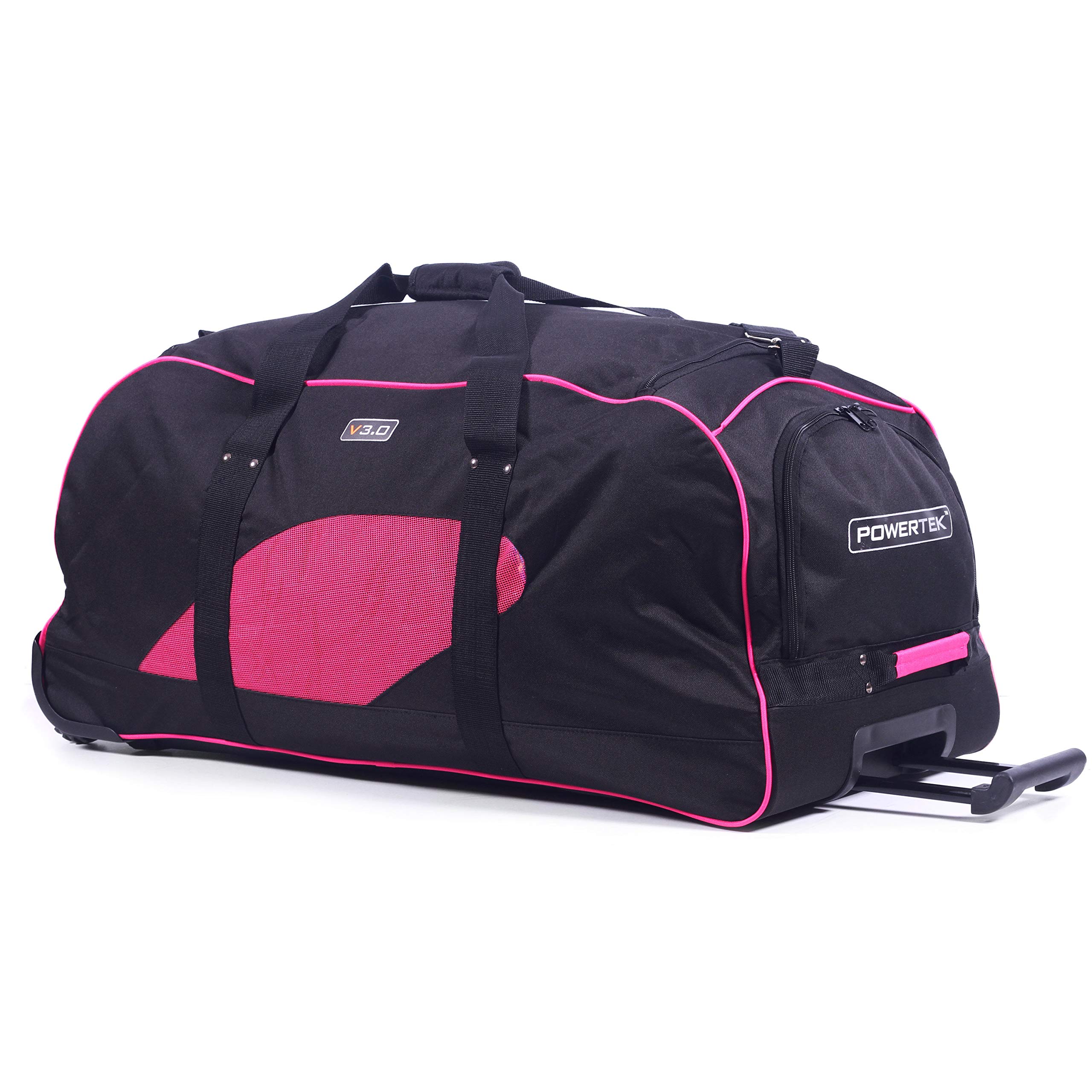 PowerTek V3.0 Equipment Bag With Wheels Pink 36''
